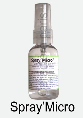 Spray désinfectant pour micro 45 ml - lot de 6 pièces