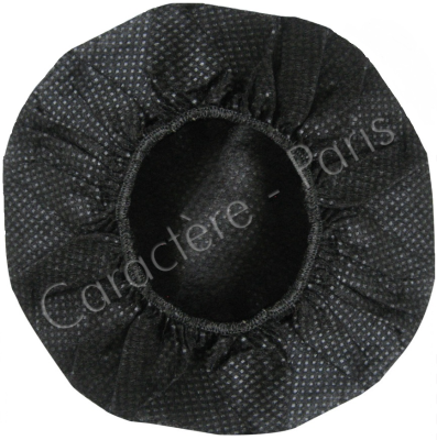 Bonnette hygiénique pour casque audio - Blanche ou noire - Jetable